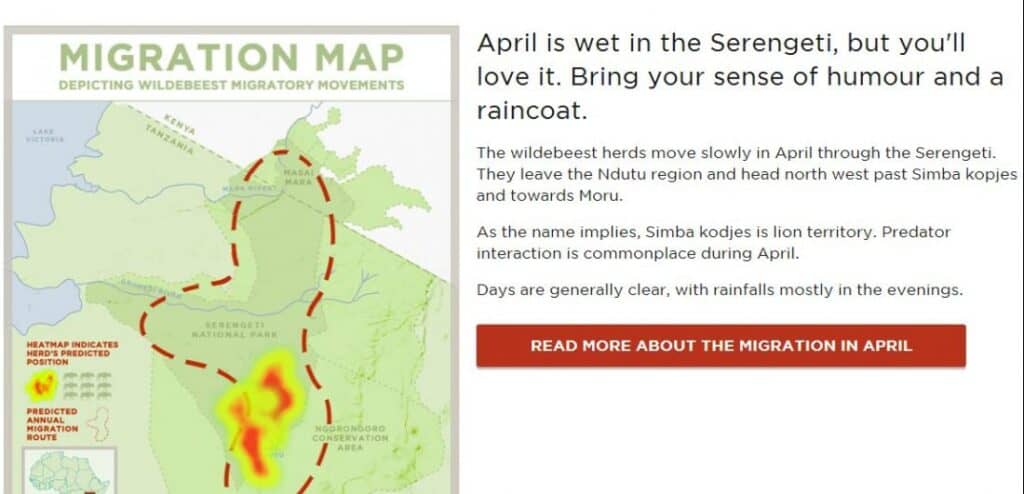 Try Discover Africa's Great Wildebeest Migration Prediction Tool